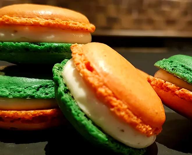 How To Make Indian Tricolour Macaroons Easy Recipe At Home In Hindi ...