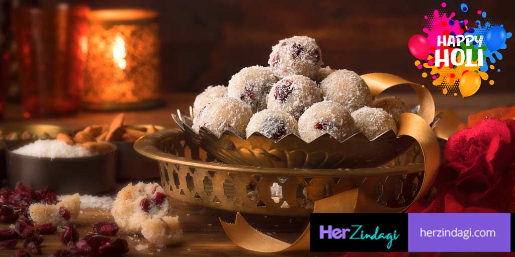 Holi 2020 Special: Make Coconut Laddoos With A Twist Of Cranberries In ...
