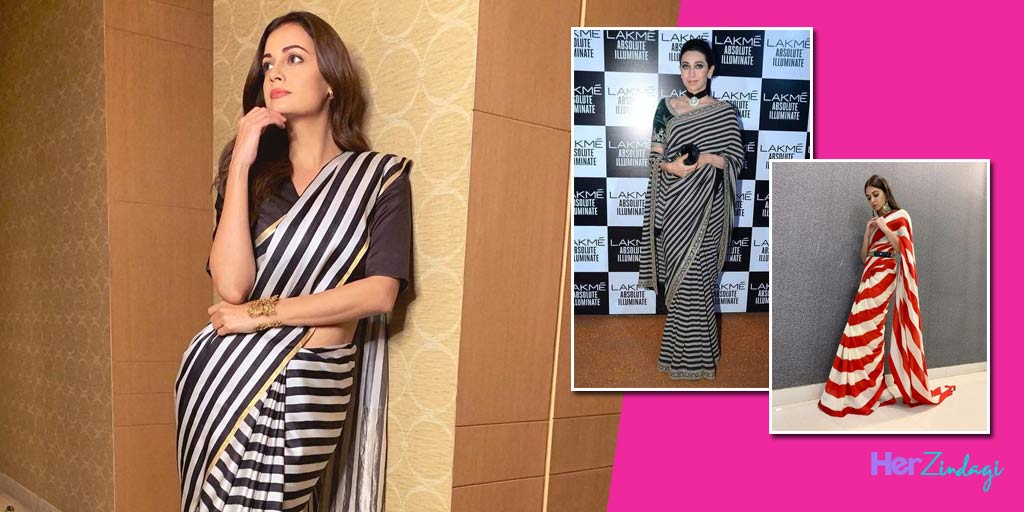 Here Are Some Bollywood Approved Striped Sarees To Flaunt At The Next ...
