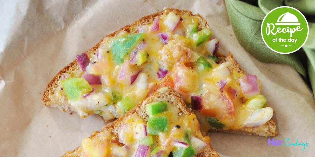 Try This Simple Recipe Of Cheese Pepper Toasties At Home! -Try This ...