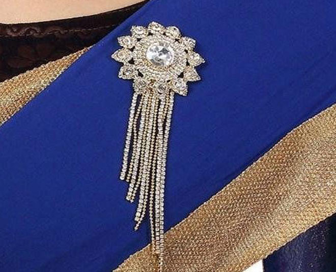 How to Use Designer Saree Pins for Pallu in Hindi | how to use designer ...