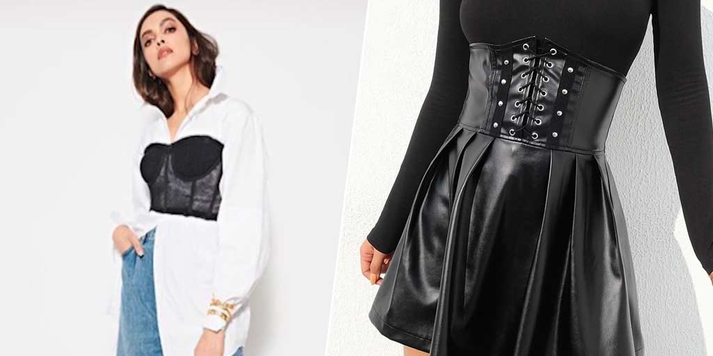 How To Style Corset In Different Ways-सिंपल आउटफिट को कॉर्सेट की मदद से ...