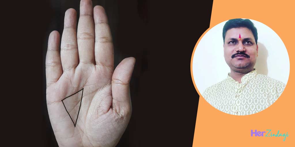 Triangle Sign On Palm Indicates Good Luck In Making Money By Astrologer ...
