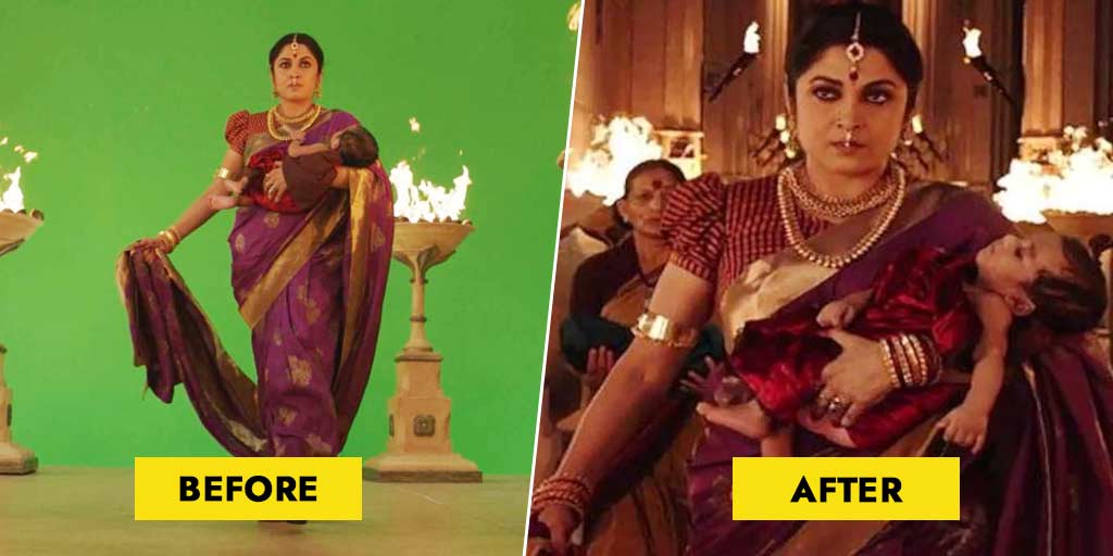 Indian Movies VFX Scenes Before And After