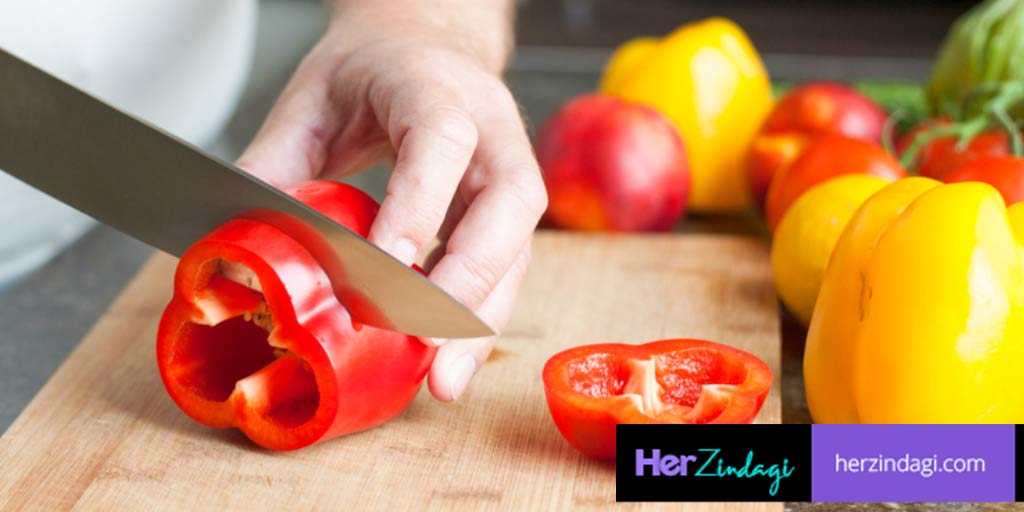 Easiest Way To Cut Capsicum
