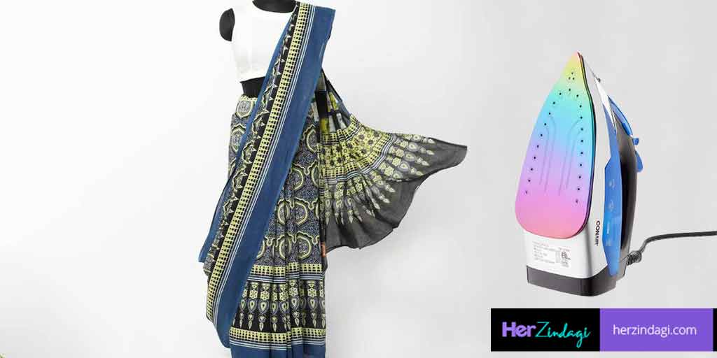 How To Iron Cotton Starched Saree Shirt At Home-घर में स्‍टार्च लगी ...