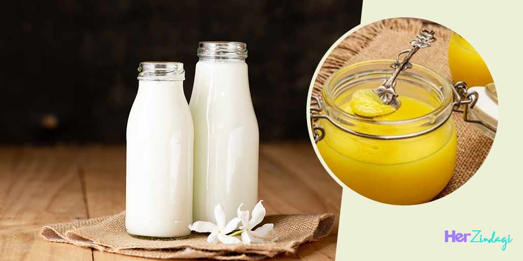 Benefits of Drinking Milk With Cow Ghee at Night-रात को दूध में गाय का घी डालकर पिएं, सुंदरता और ...
