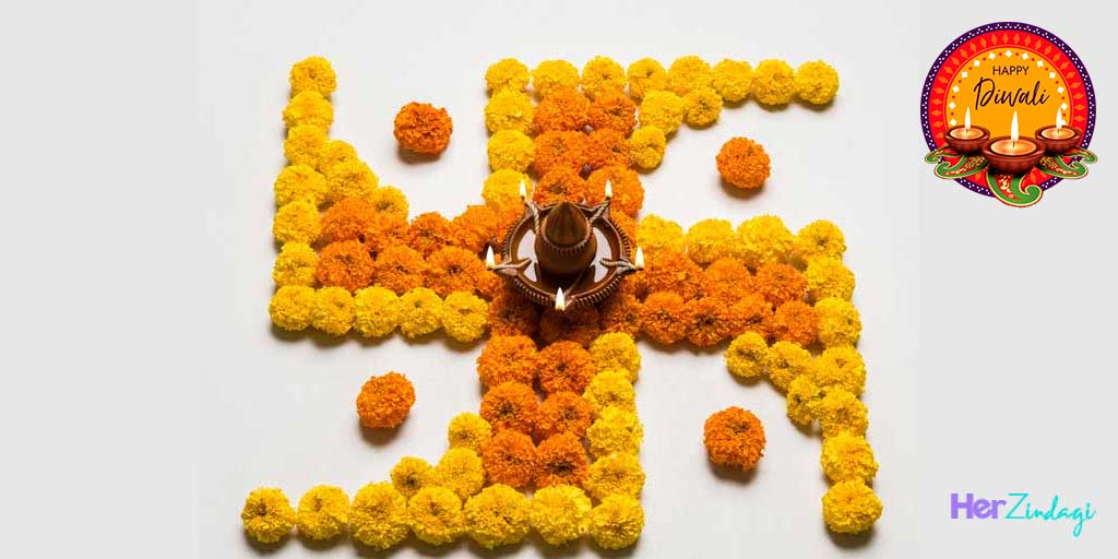 How to Make Decorative Swastik For Festival Season -Diwali Special: घर ...