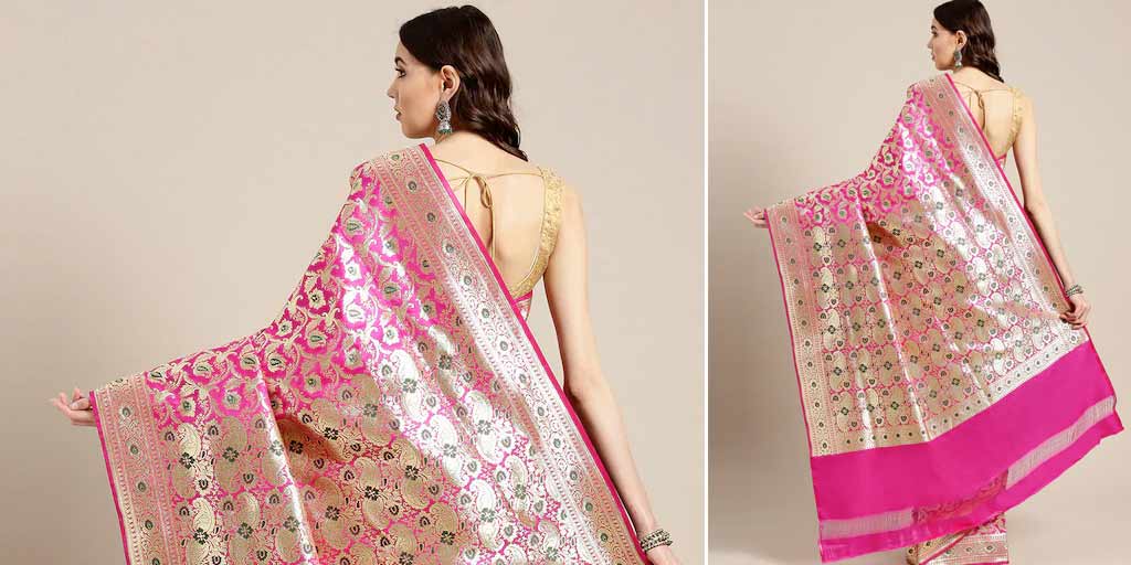 How To Reuse Old Silk Saree Pallu-पुरानी सिल्क साड़ी के पल्लू को इस तरह ...