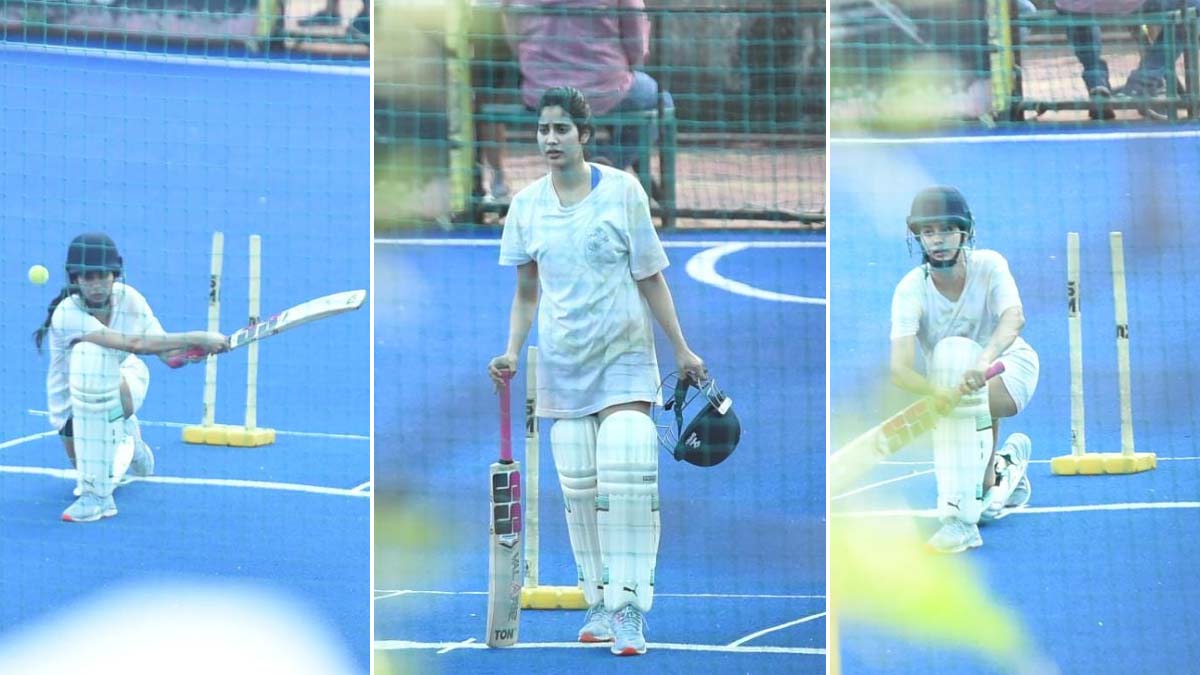 Janhvi Kapoor | Cricket Practise | Mr. & Mrs. Mahi | HerZindagi