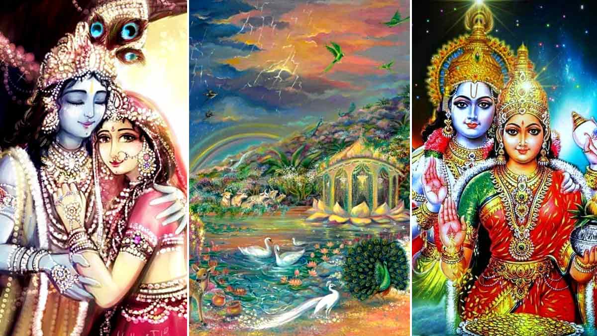 Shri Krishna Aur Radha | गोलोक और वैकुण्ठ | Bhagwan Vishnu Aur Maa Lakshmi | difference between ...