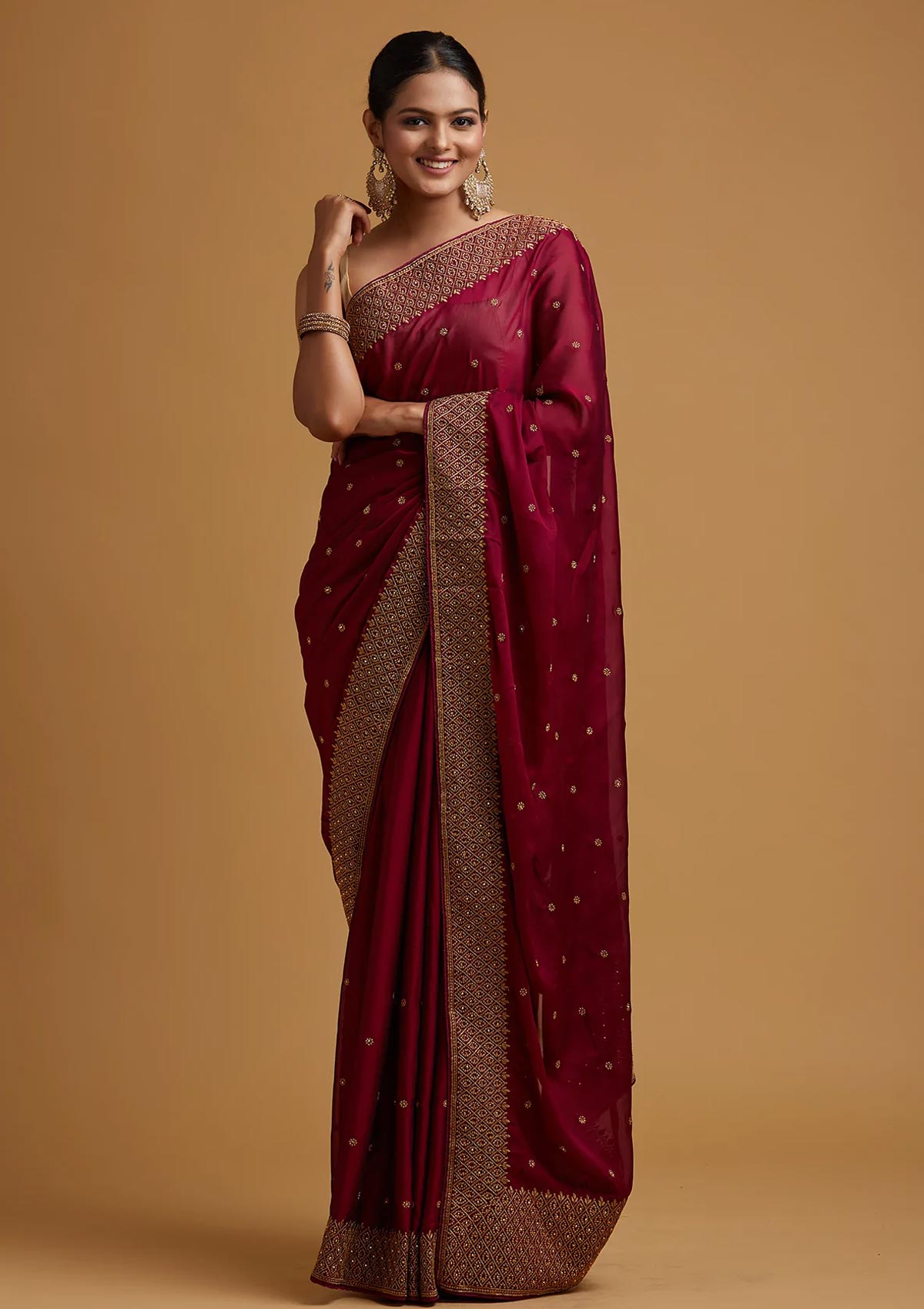 Saree For 45 Plus Women | साड़ी के नए डिजाइन | Saree Ke Latest Design ...