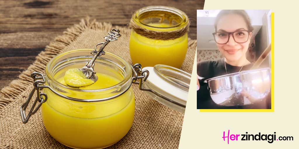 Desi Ghee Diy Moisturising Cream by Actress Shweta Kawatra-देसी घी से ...