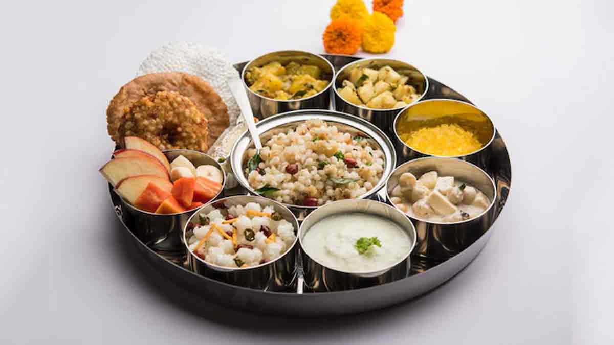 Sawan Vrat Thali|सात्विक भोजन|Vrat Thali Recipes | sawan vrat special ...