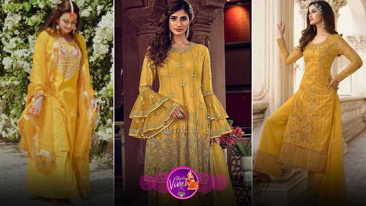 Yellow Colour Salwar Suit| हल्दी फंक्शन के लिए सलवार सूट | Haldi ...