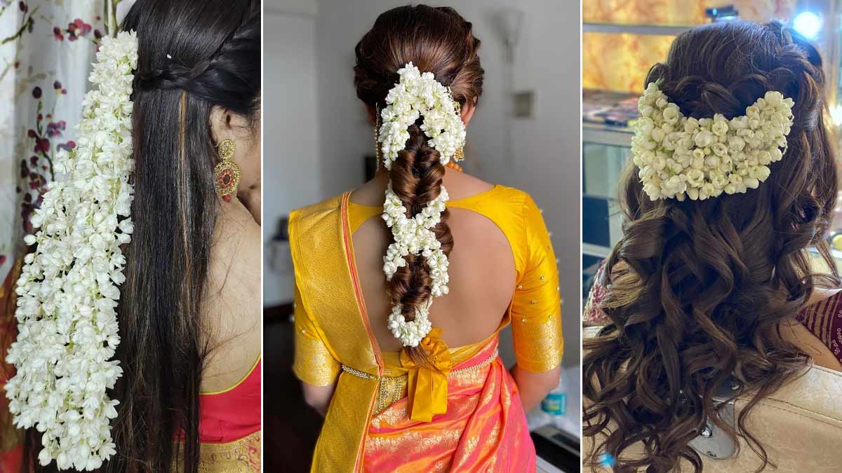 Gajra Hairstyle| फ्रेंड की शादी में कैसी हेयर स्टाइल बनाएं|Friend Ki ...