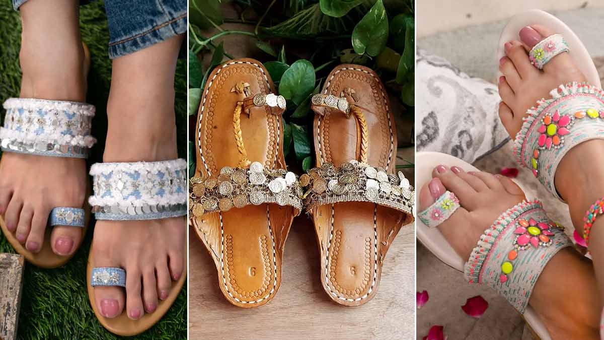 Kolhapuri Chappal | लेडीज कोल्हापुरी चप्पल | Kolhapuri Chappal Ke ...