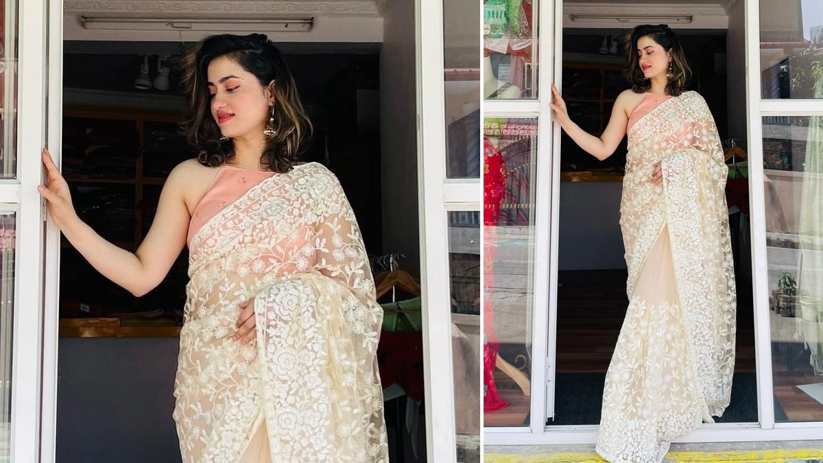 Net Saree Designs| करवा चौथ के लिए साड़ी| Net Saree Ke Latest Design ...