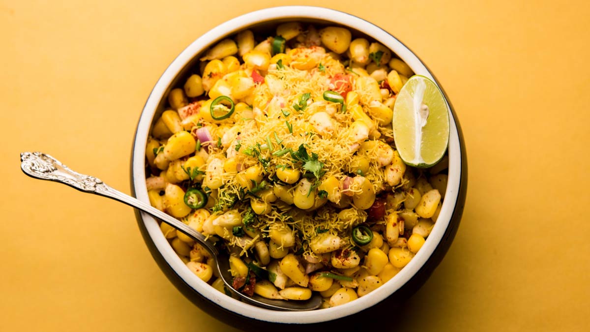 ஸ்வீட் கார்ன் பேல் ரெசிபி, Sweet Corn Bhel Recipe | how to make sweet ...