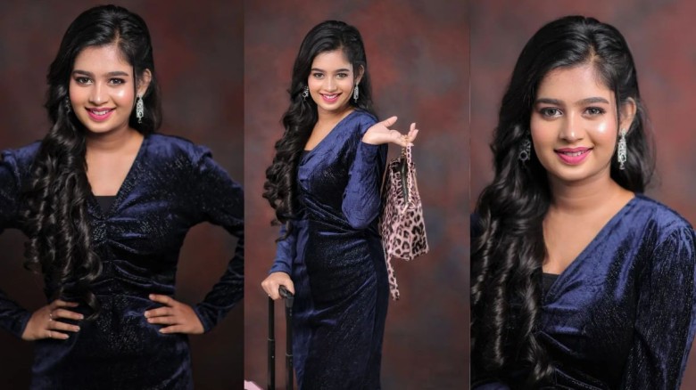 BiggBoss Janani : செம்ம கியூட்! வெல்வெட் உடையில் பிக்பாஸ் ஜனனியின் ...