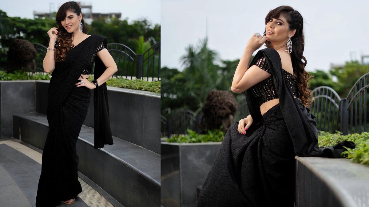 Sherin Shringar : கருப்பு நிற புடவையில் கிறங்கடிக்கும் குக் வித் கோமாளி ...