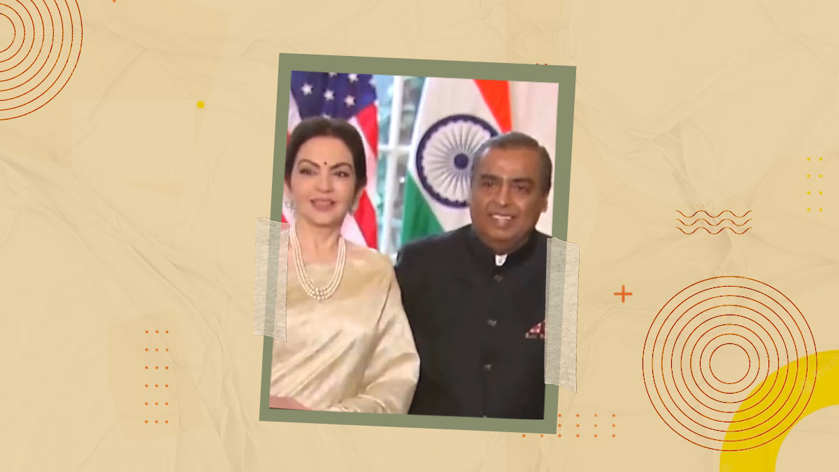 Nita Ambani Stunned In Ivory At The White House State Dinner For PM ...