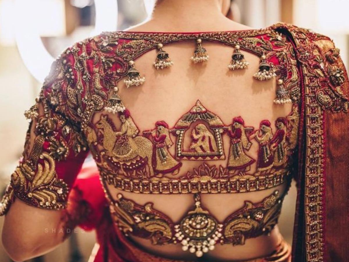 साड़ी के साथ पहनें 3डी ब्‍लाउज, देखें डिजाइंस | 3d blouse designs for ...