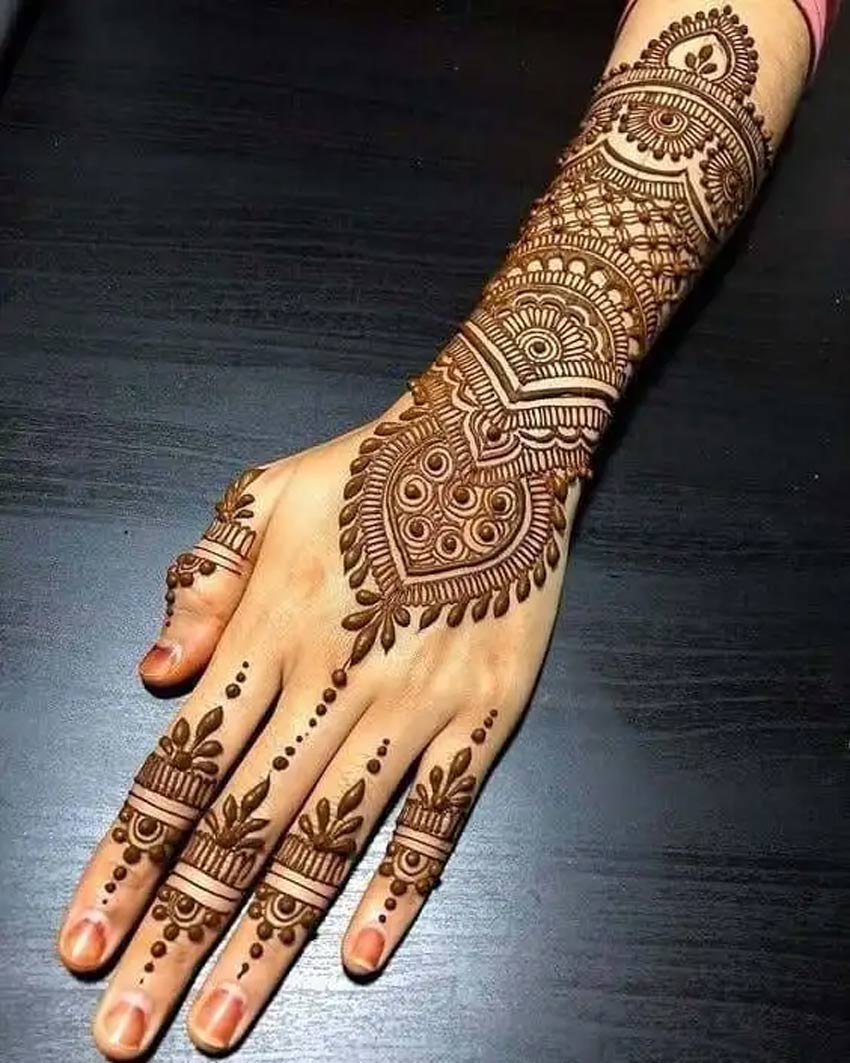 लंबे हाथों पर खूब जचेंगे मेहंदी के ये सरल डिजाइंस | easy mehndi designs ...