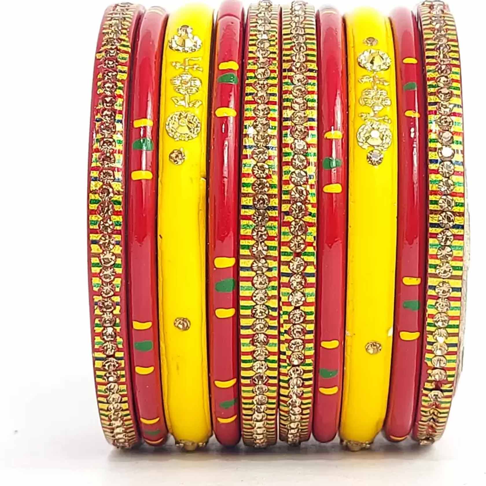 Bangle Designs: नवरात्रि में पीली चूड़ियों के साथ मैच करें ये कंगन ...