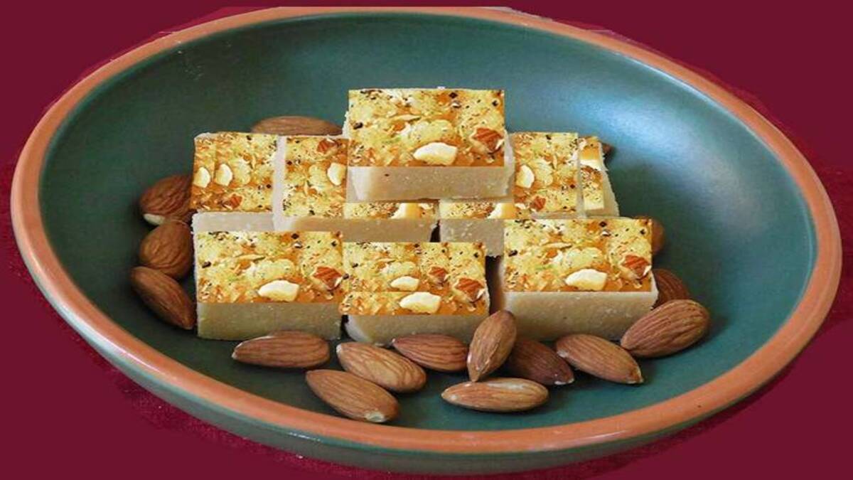 Almond Barfi Recipe: சுவையான பாதாம் பர்பி செய்வது எப்படி? | low calorie ...