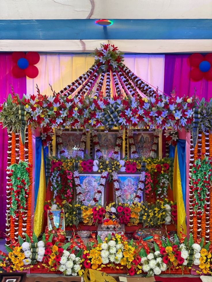 Navratri Pandal Decoration Idea। इन पांच तरीके से सजाएं माता का पंडाल ...