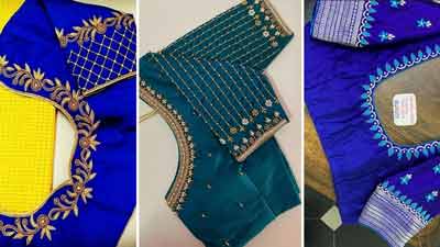 4 Embroidery Blouse Designs To Pair With Plain Sarees | HerZindagi