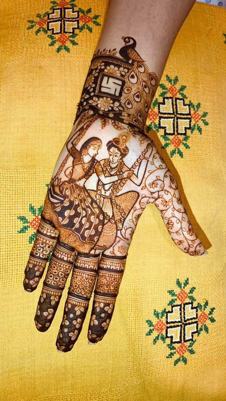 6 Teej Special Jhula Mehndi Designs To Adorn Your Hands | Herzindagi