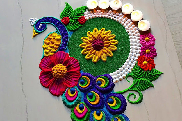 Easy Rangoli Designs for Janmashtami 2024 | जन्माष्टमी रंगोली डिजाइंस ...