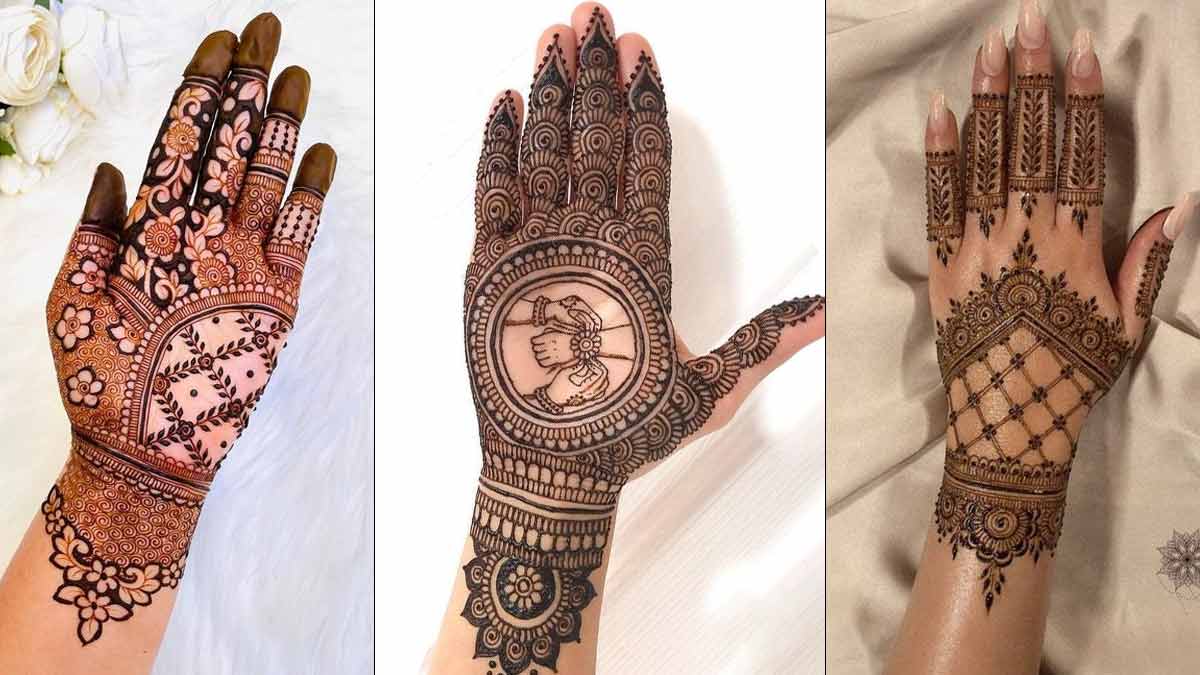 Simple Mehndi Wrist Designs