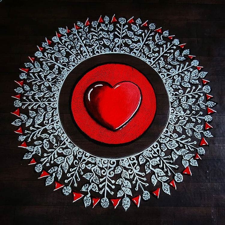 Valentine Day Rangoli Design 2024: वैलेंटाइन डे के खास मौके पर बनाएं ...