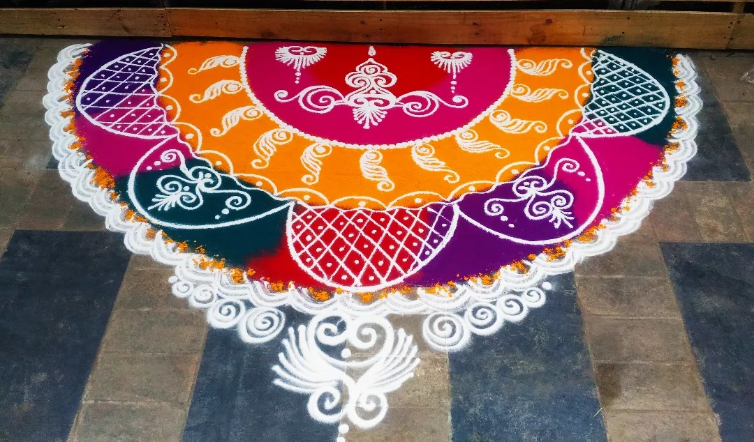 Ram Mandir Rangoli Designs: 6 Easy Rangoli Designs To Make At Home ...