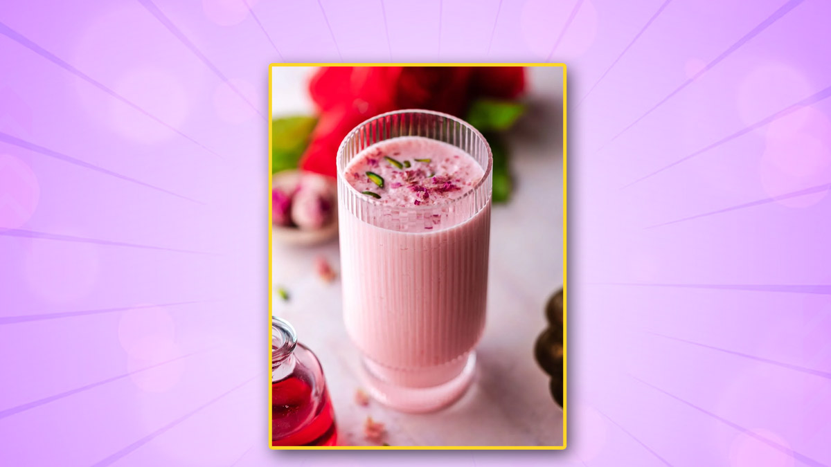 சுவையான ரோஸ் லஸ்ஸியை வீட்டிலேயே செய்யலாம் | making of tasty rose lassi ...