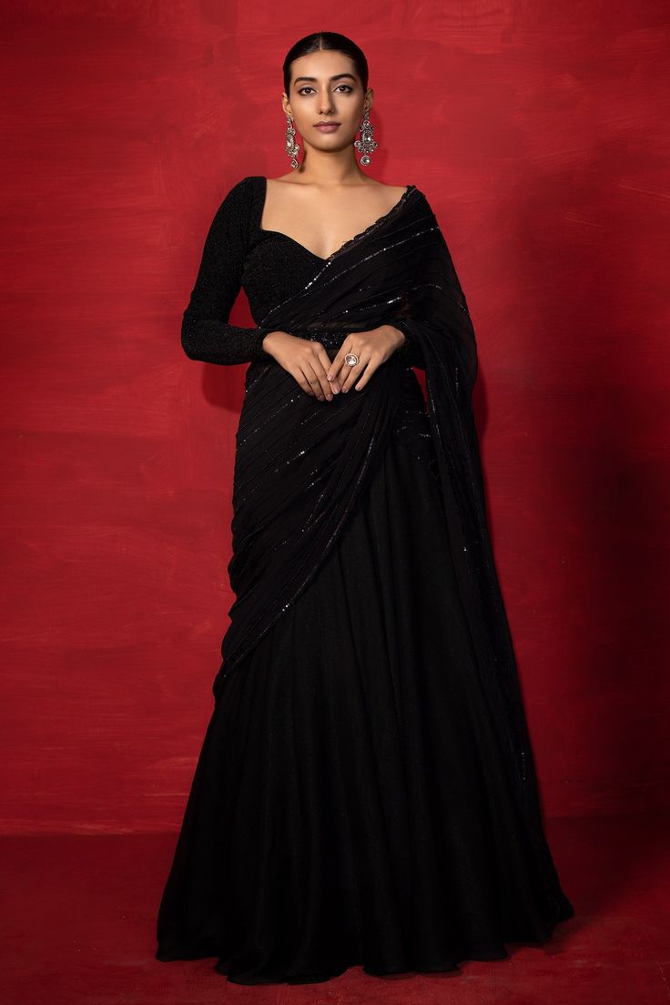 Sequin Full Sleeve Blouse Designs Herzindagi