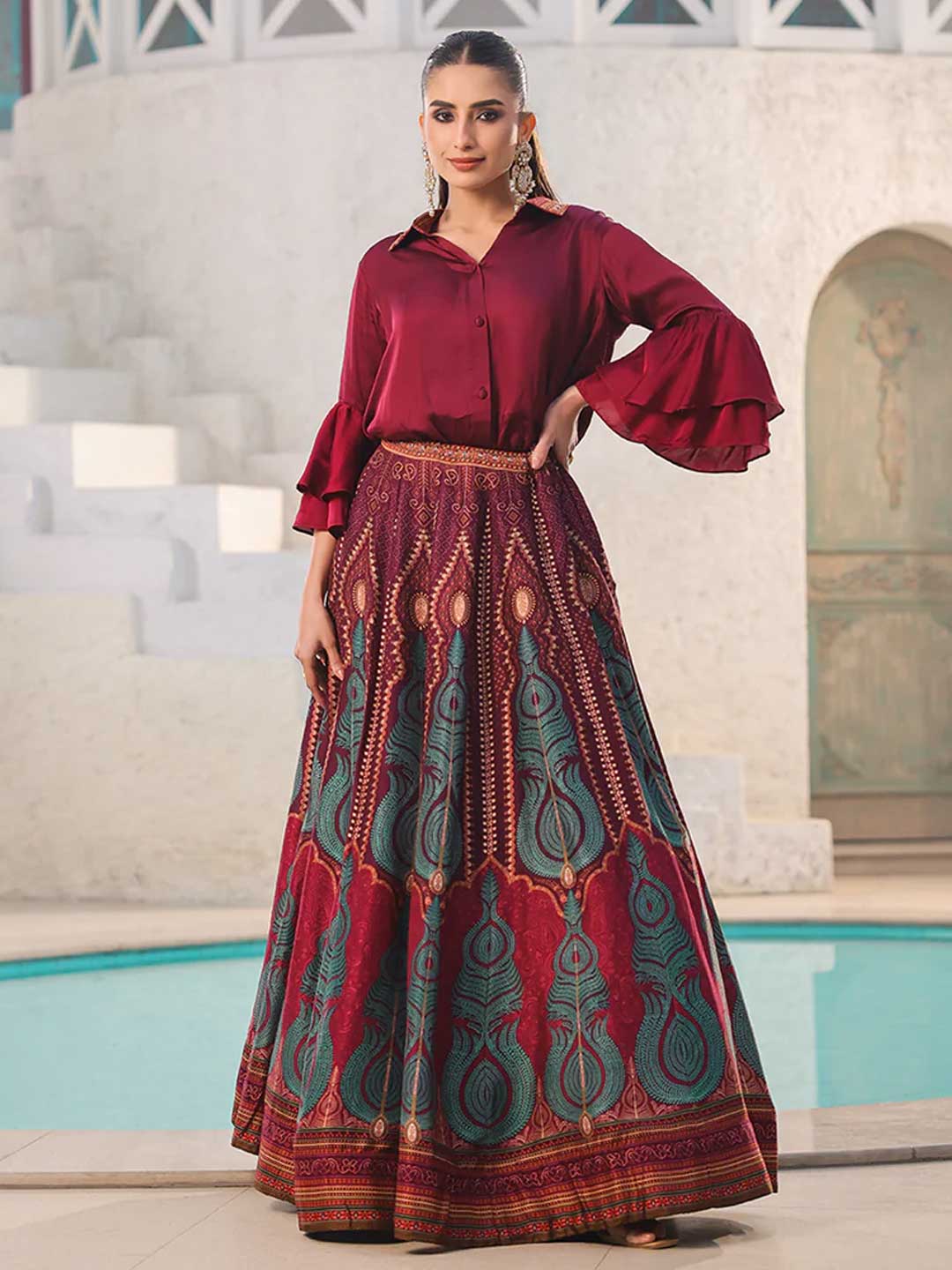 Outfits Ideas : परफेक्ट एथनिक लुक के लिए वियर करें लहंगा के साथ ये शर्ट ...