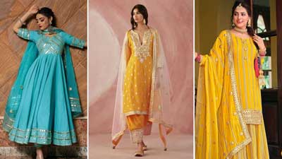 6 Gorgeous Green Gota Patti Suits For A Regal Look | HerZindagi