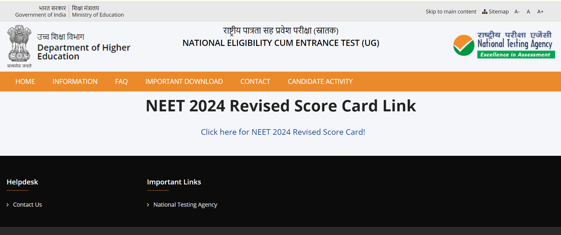 NEET UG Revised Scorecard 2024 Out Now; Direct Link Here | Herzindagi