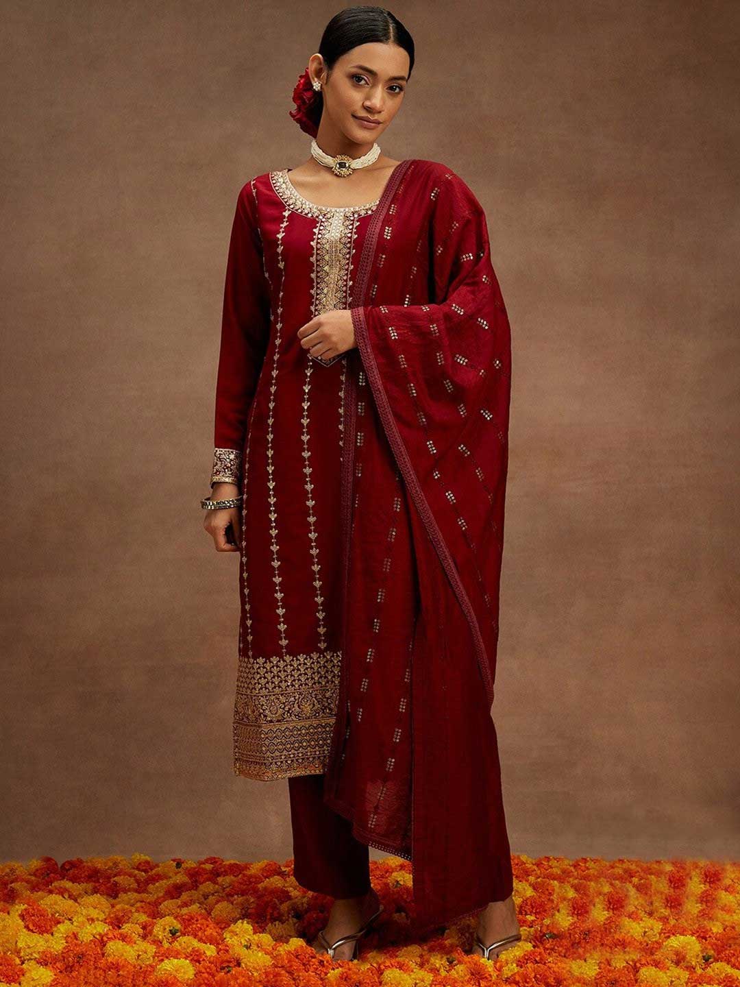 Ladies Suit: मैरून कलर के ये सलवार-सूट डिजाइंस हैं नए और फैंसी, देखें ...