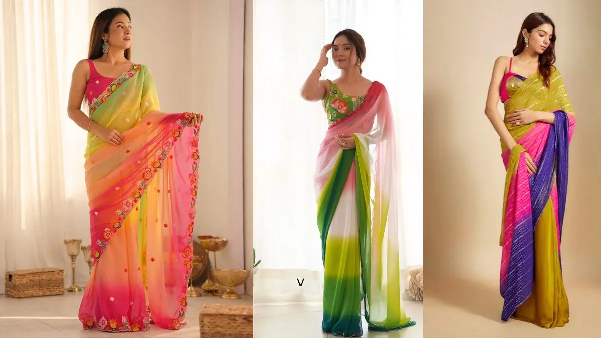 Top 6 Multicolor Saree Designs To Steal The Show: A Celebration Of ...