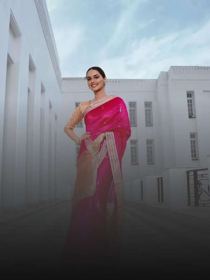 Manushi Chillar's 8 Dazzling Saree Blouse Designs For Reception Night